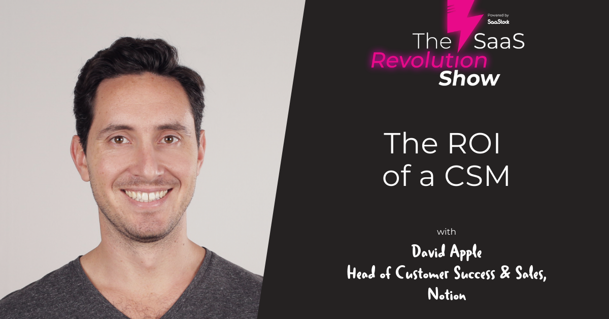 The ROI of a CSM with David Apple, Head of Customer Success and Sales ...