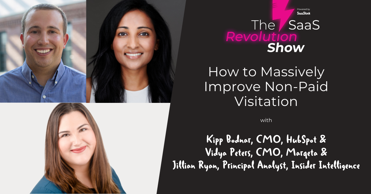 How to Massively Improve Non-Paid Visitation - Kipp Bodnar, Vidya Peters & Jillian Ryan - SaaStock
